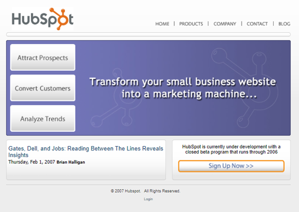 The History of Hubspot